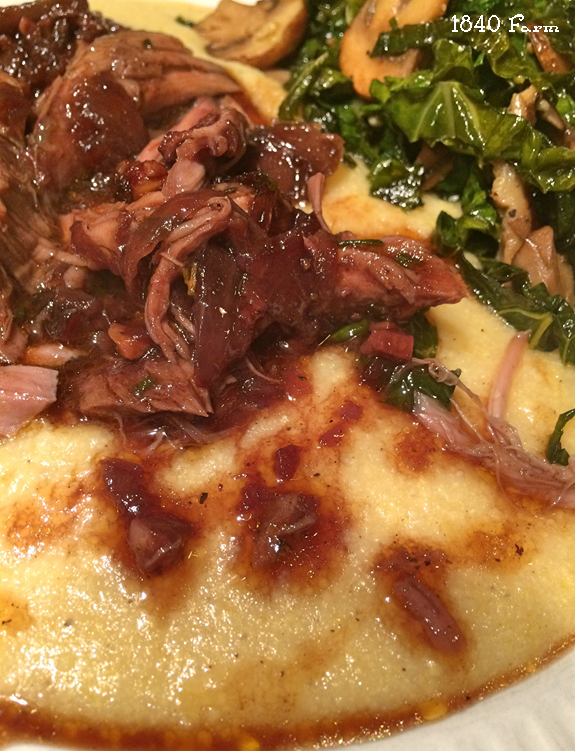 Creamy Polenta Made with Home Ground Cornmeal - 1840 Farm